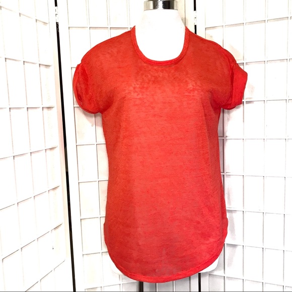 Mossimo Supply Co. | Tops | Red Short Cap Sleeve Popover Top | Poshmark